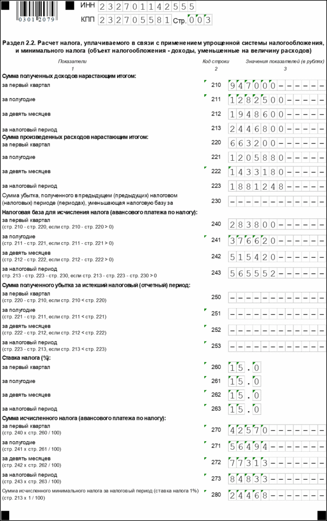Как заполнить декларацию по УСН с объектом "доходы минус расходы" в ...